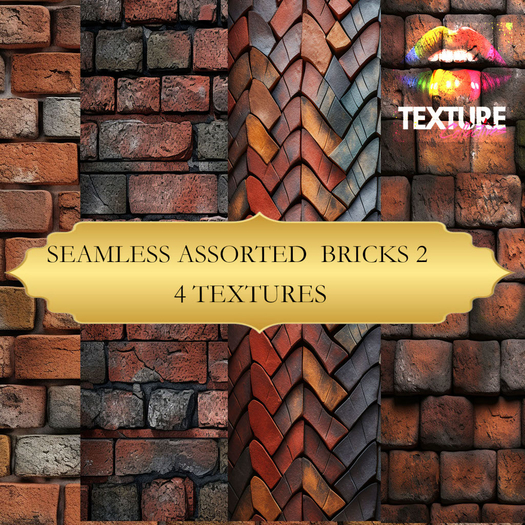 Second Life Marketplace - Texture Collectives - Seamless Assorted Bricks 2